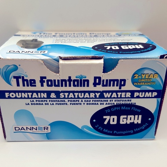 Danner | Other | Danner Fountain Statuary Water Pump 7 Gph Max Flow ...
